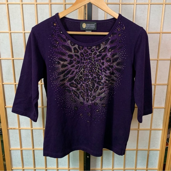 Christine Alexander | Tops | Vintage Christine Alexander Purple ...